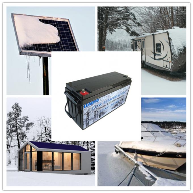 Cold Weather Low Temperature LiFePO4 Battery 12V 150Ah ABS Case