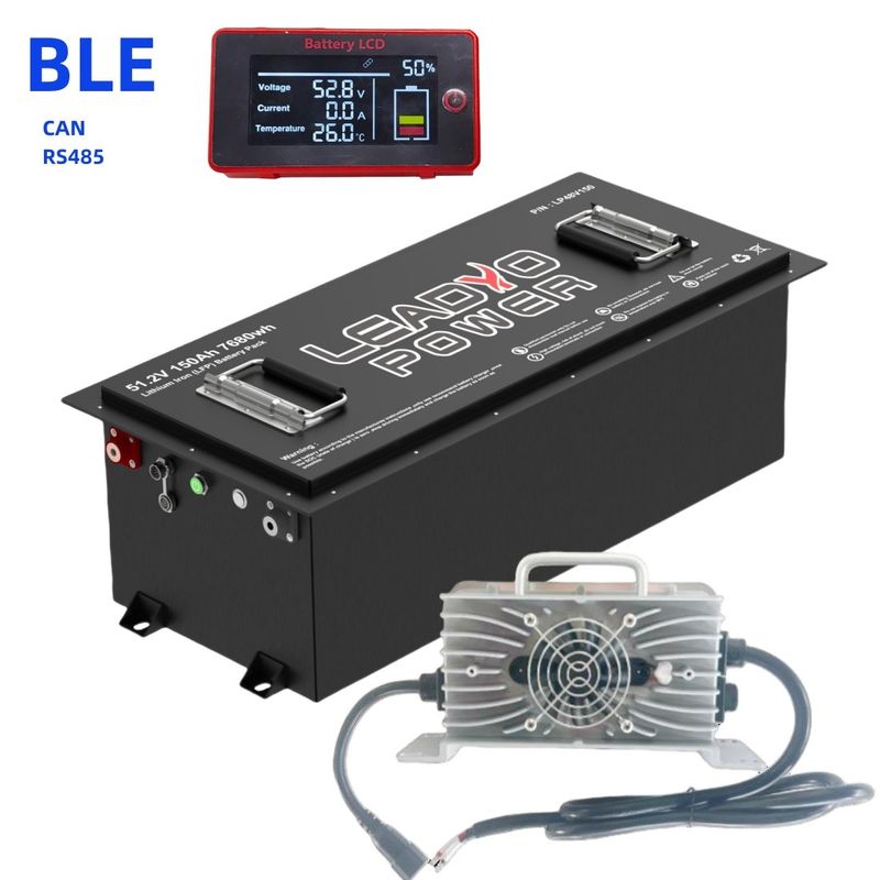Smart 48V 150Ah Lithium LiFePO4 Battery Pack for Electric Cargo ...